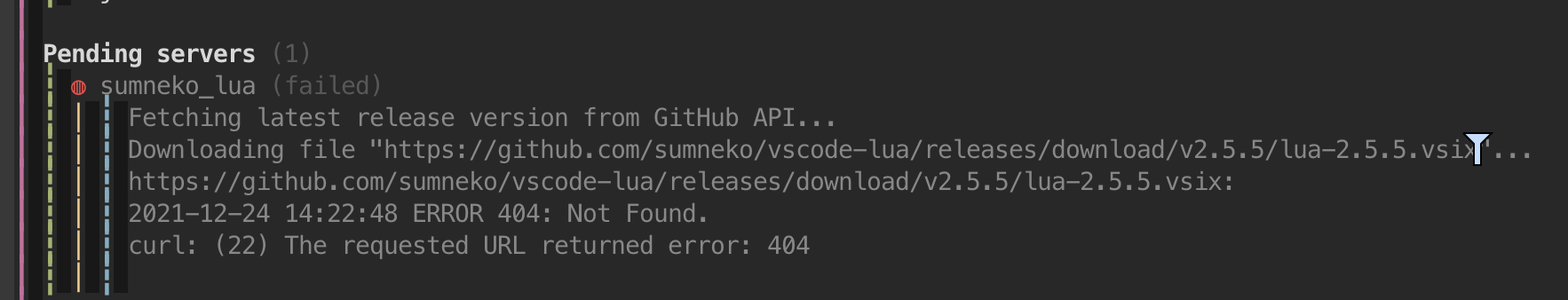 Sumnekolua Download 404s · Issue 356 · Williambomannvim Lsp Installer · Github