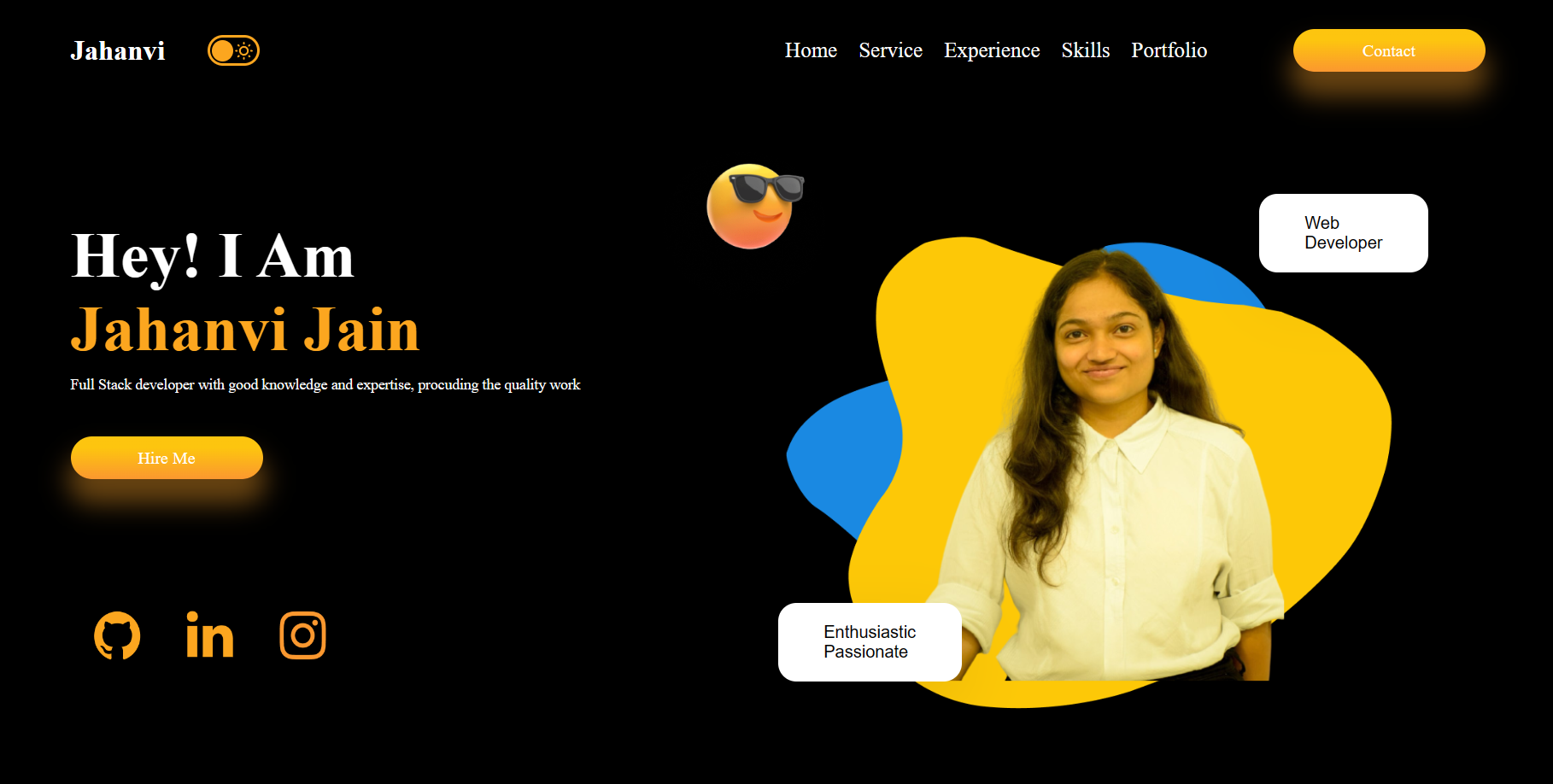 GitHub - Jahanvi20/Portfolio-website-jahanvi