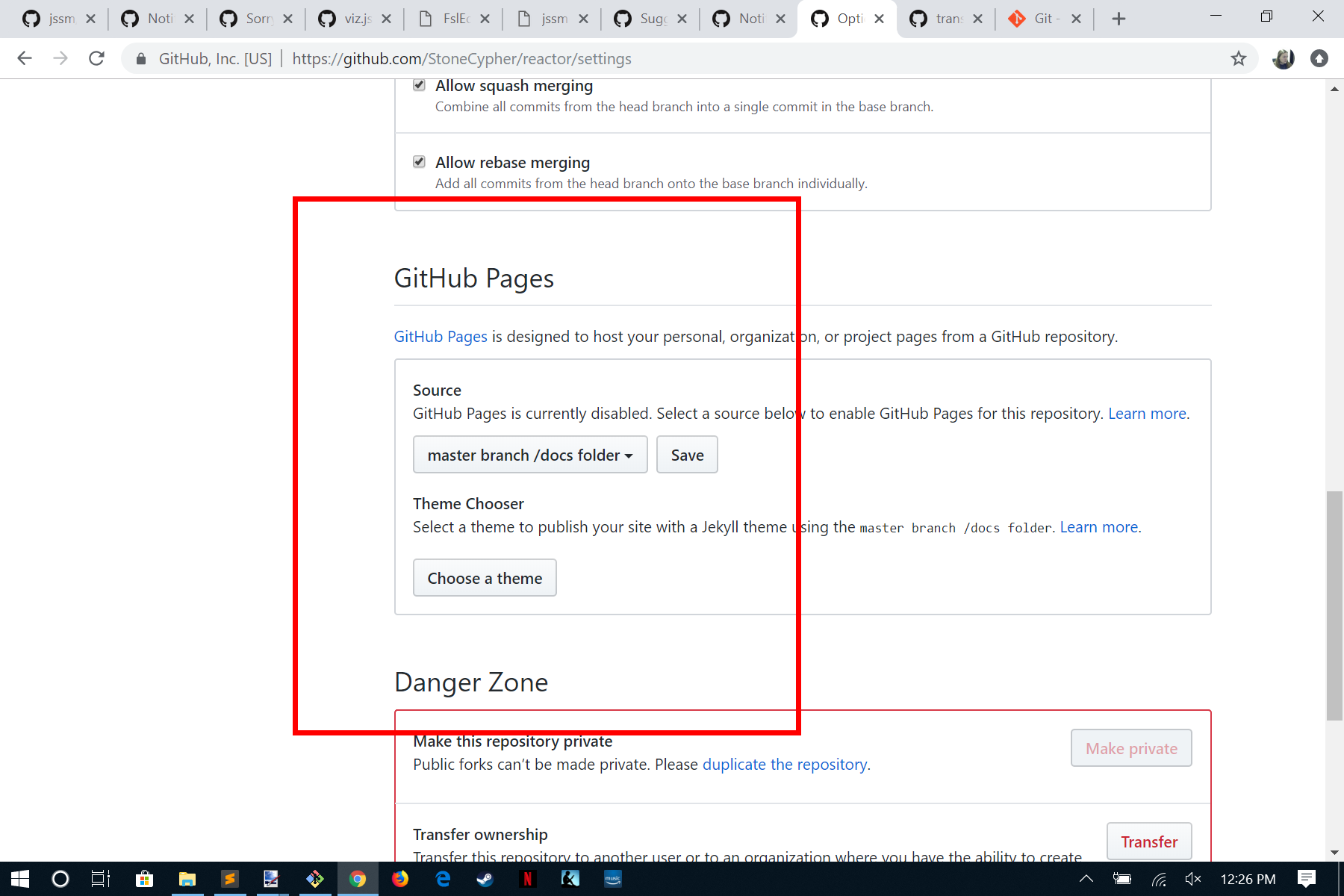 Github Pages setup by StoneCypher · Pull Request #10 · transatomic/reactor · GitHub