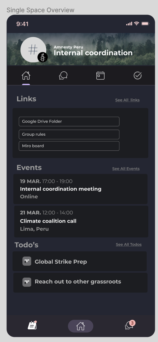 Space - Home Screen · Issue #859 · acterglobal/a3 · GitHub