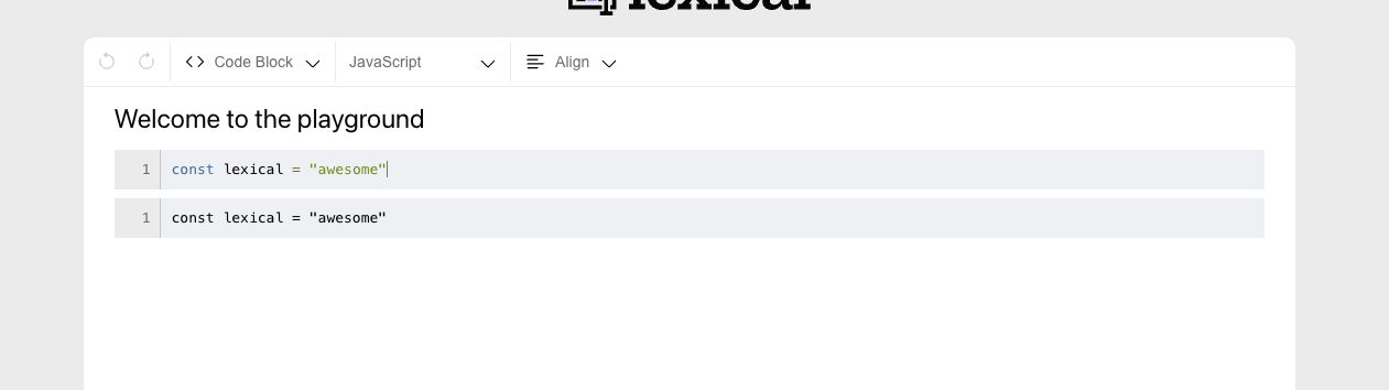 Code Highlighting Doesnt Work With More Than One Code Block · Issue 3257 · Facebooklexical