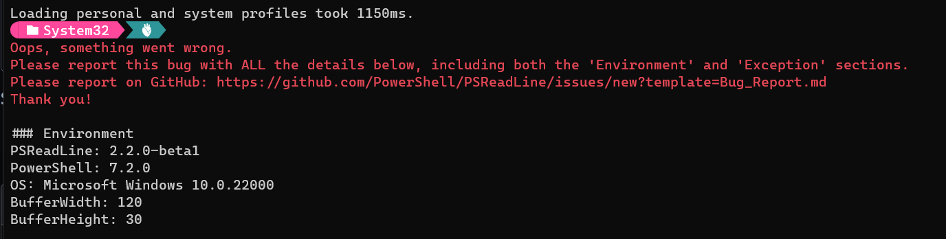 Unexpected Error Occur After Updating Powershell · Issue 2997 · Powershellpsreadline · Github
