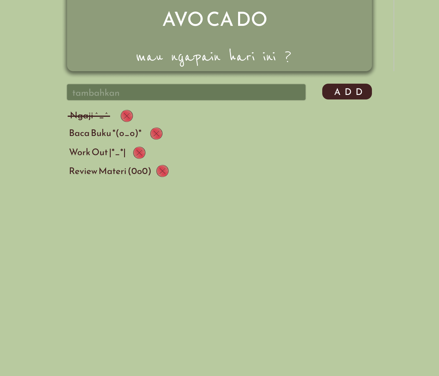 GitHub - tiaak/AVO-CA-DO: to do list with avocado colour based