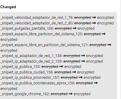All custom fields values show "encrypted" in history when they are not · Issue #13658 · snipe ...