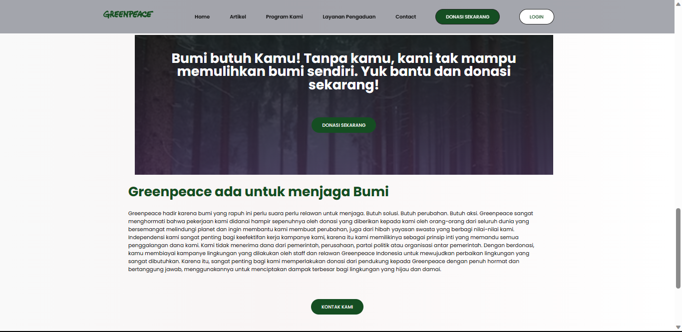 GitHub - PanggihDwiAlamsyah/Landing-Page-GreenPeace