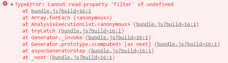PLE/PLP analysis TypeError Cannot read property 'filter' of undefined after closing by ‘close ...
