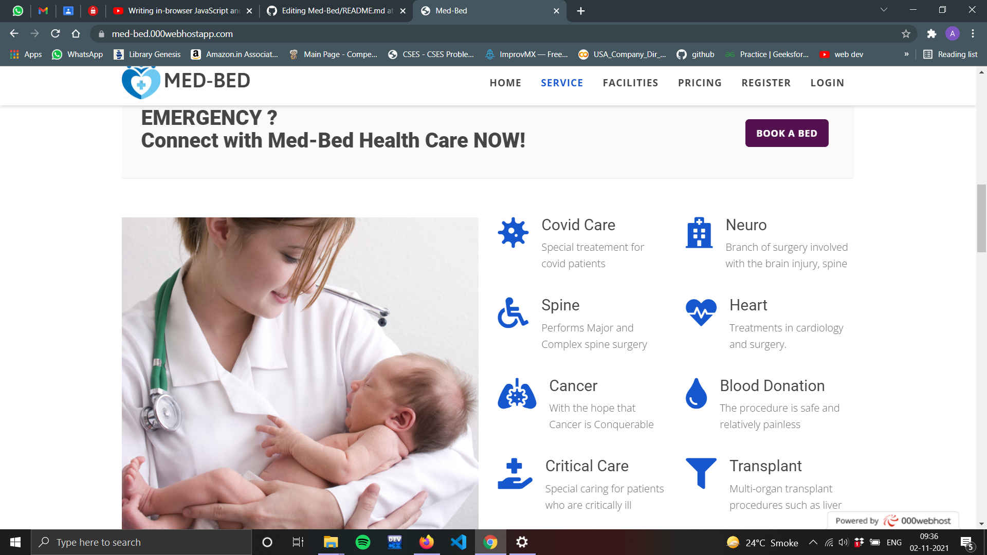 GitHub - Adarsh-k0802/Med-Bed: A project made for NIT Rourkela Hackathon