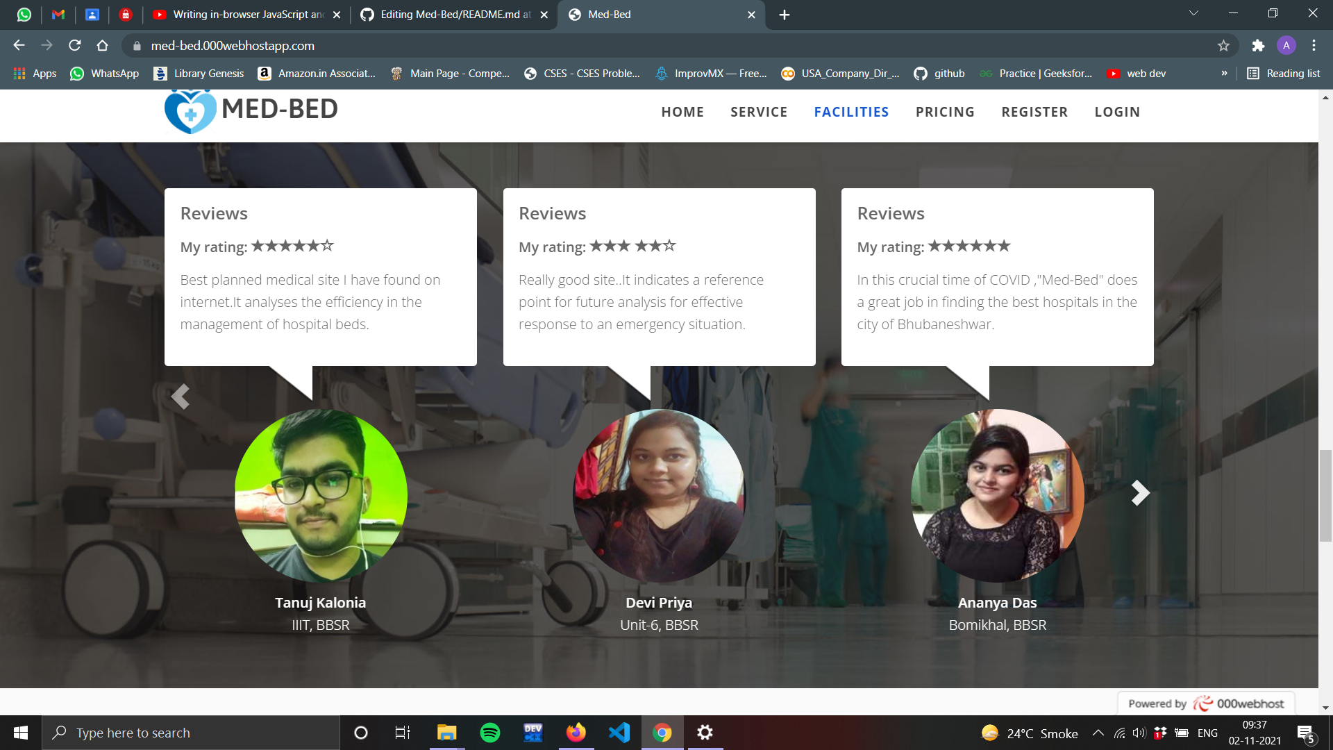 GitHub - Adarsh-k0802/Med-Bed: A project made for NIT Rourkela Hackathon