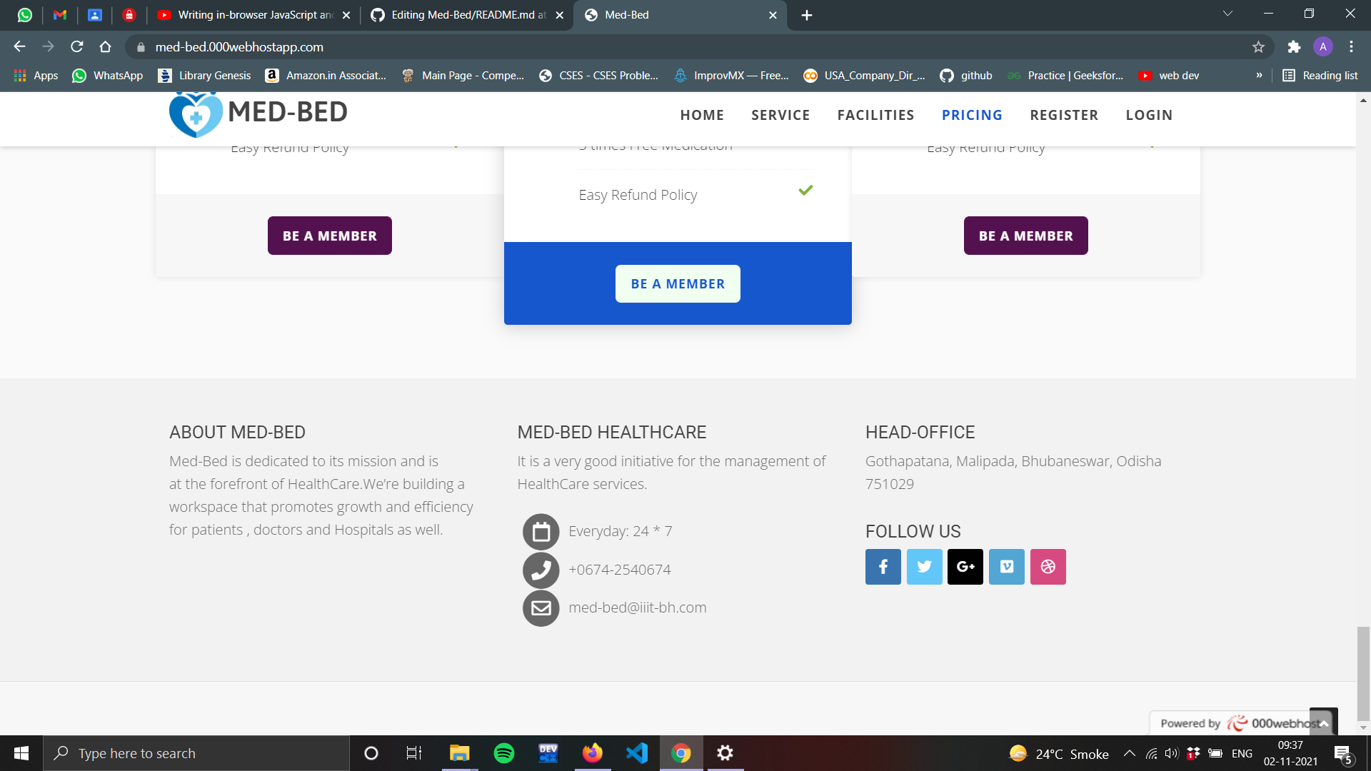 GitHub - Adarsh-k0802/Med-Bed: A project made for NIT Rourkela Hackathon