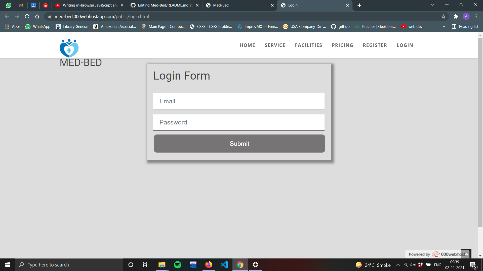 GitHub - Adarsh-k0802/Med-Bed: A project made for NIT Rourkela Hackathon