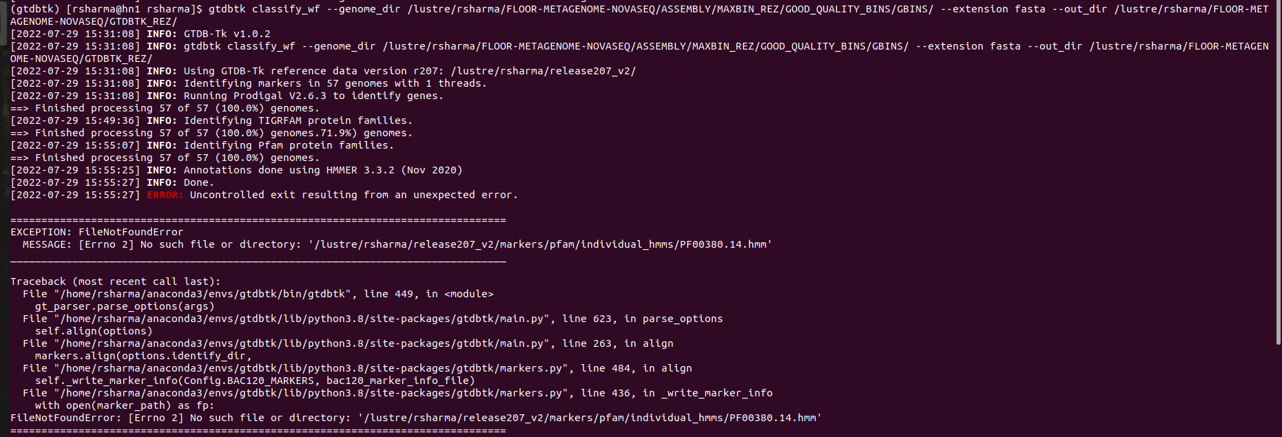 maker not found · Issue #421 · Ecogenomics/GTDBTk · GitHub