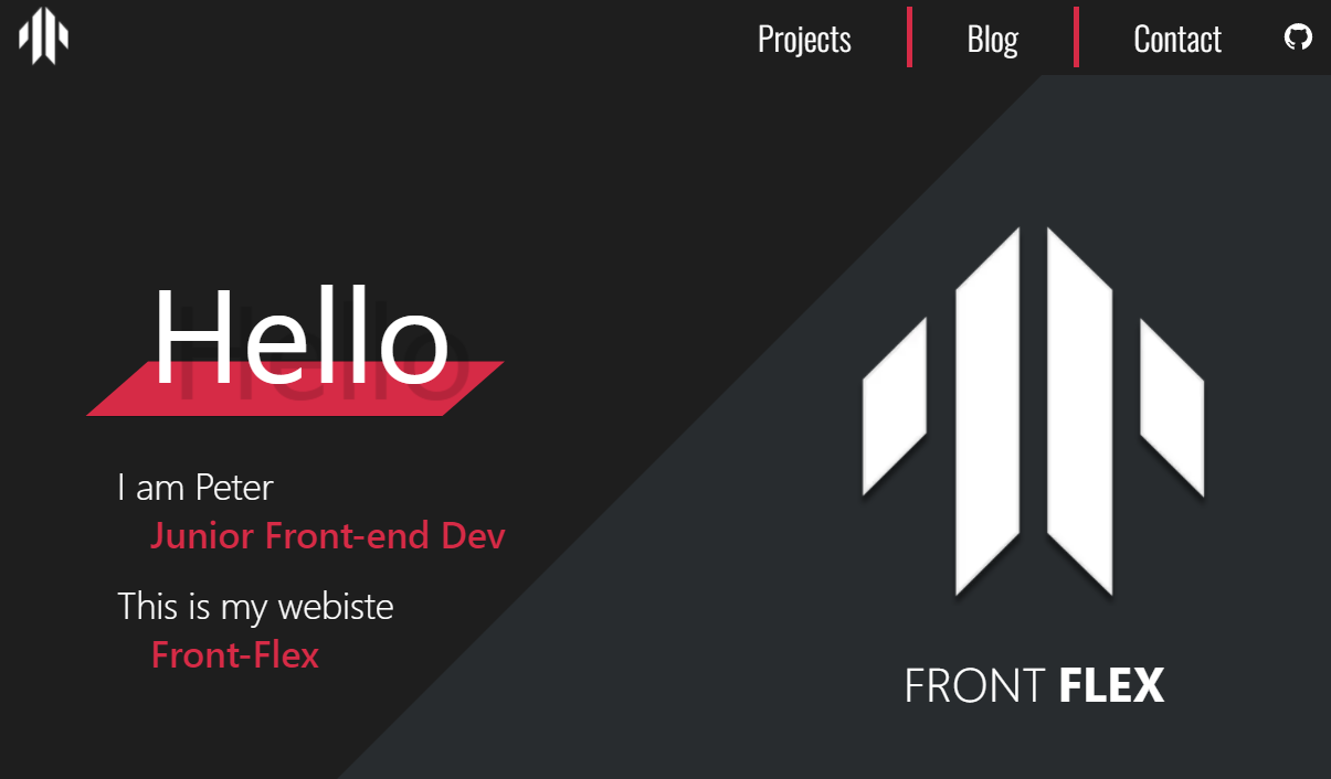 GitHub - Piotrko64/front-flex: Website/Portfolio/Blog