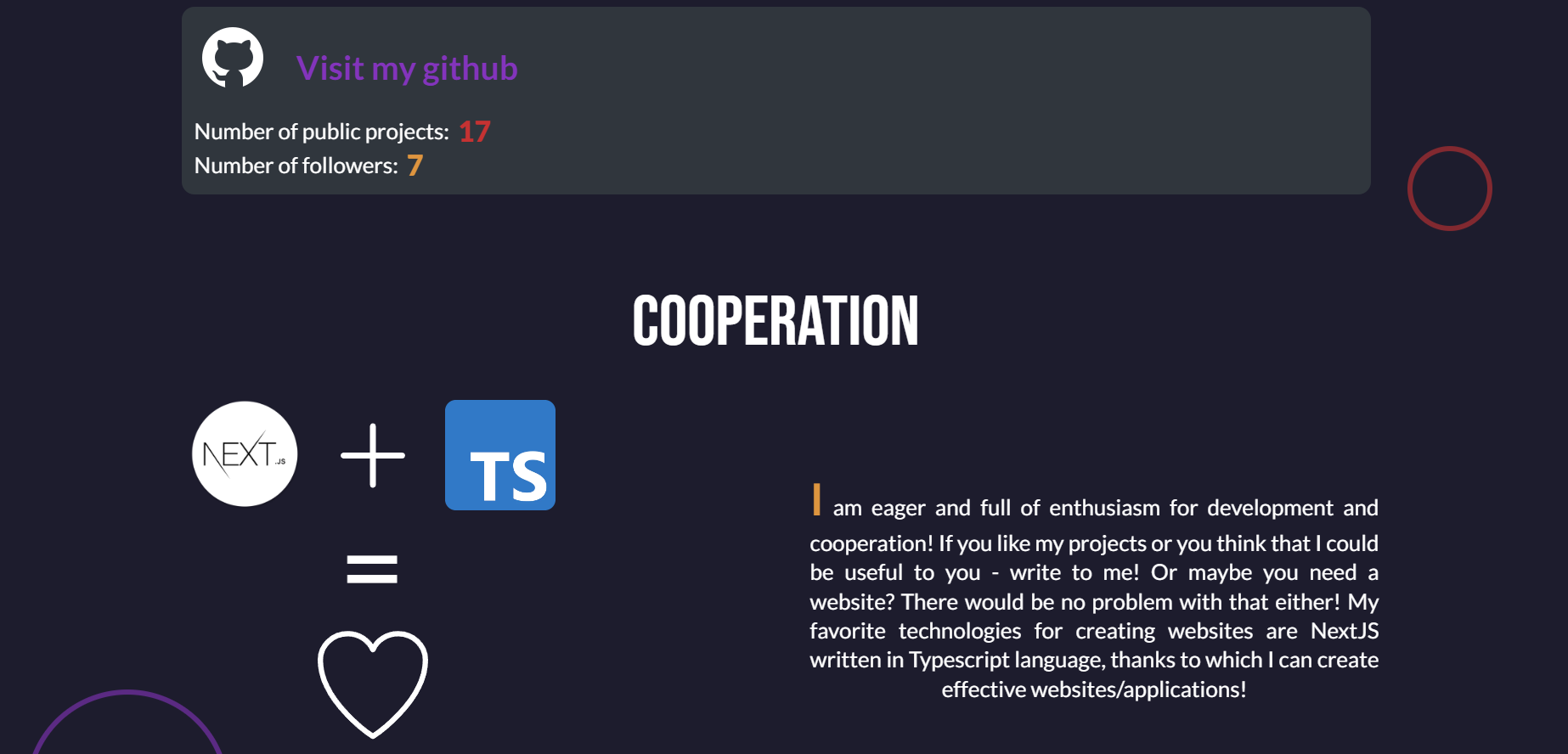 Github Piotrko64 Piotr Kolodziejczyk Portfolio About Me And My Passion