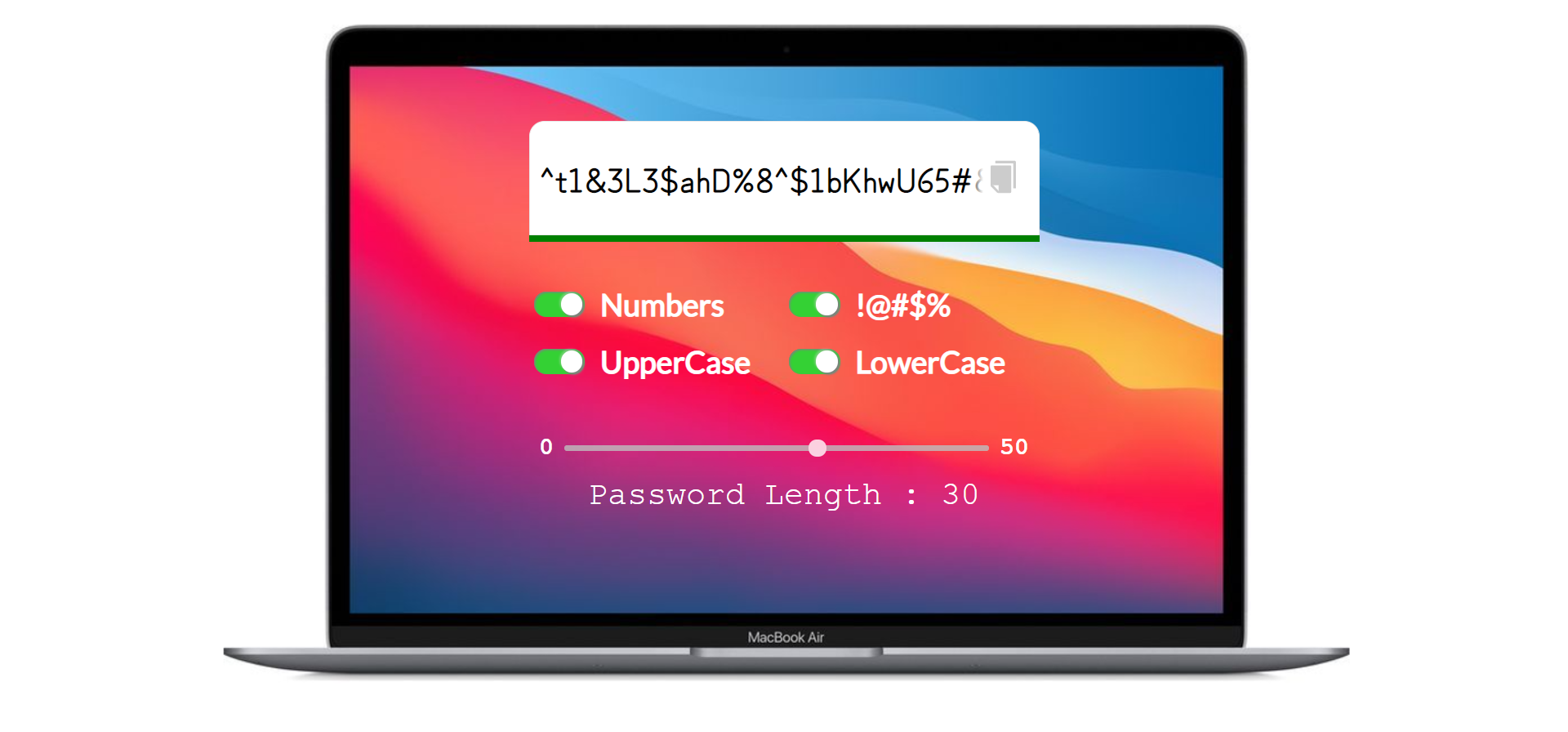 GitHub - mohammadrezanorouzii/react-password-generator