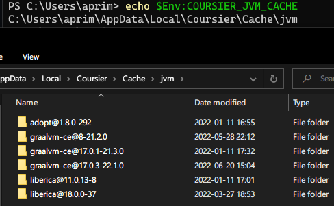 COURSIER_JVM_CACHE not respected on Windows · Issue #2454 · coursier ...
