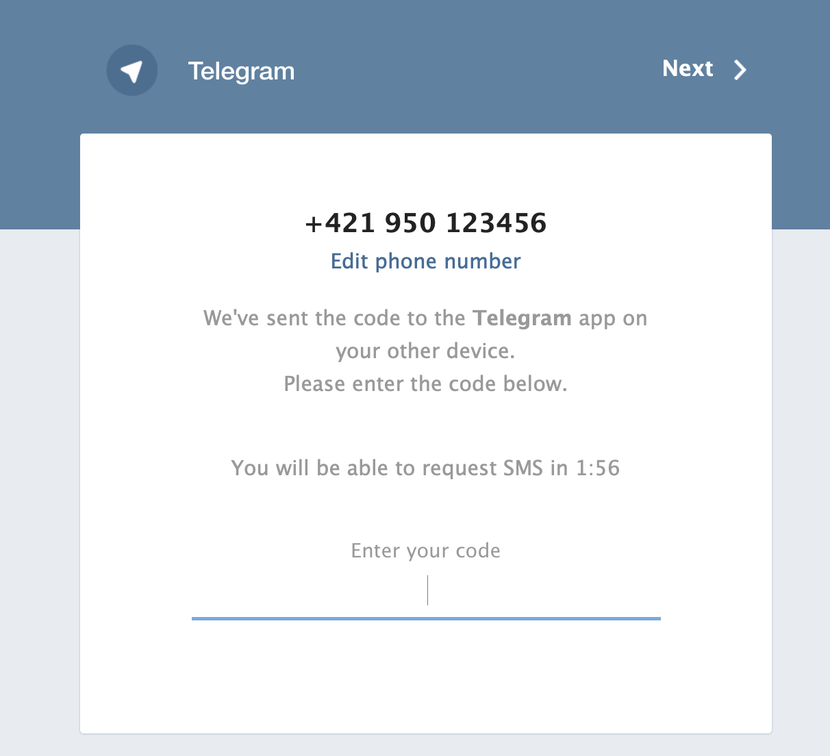 I cannot login with number · Issue #1868 · zhukov/webogram · GitHub