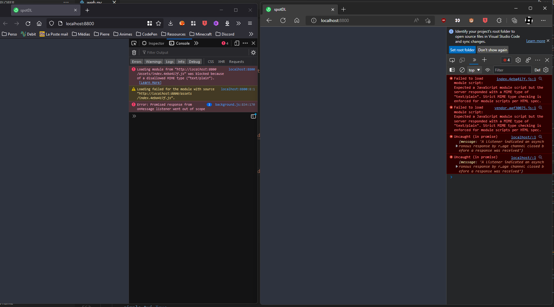 Web UI not working · Issue #1540 · spotDL/spotify-downloader · GitHub