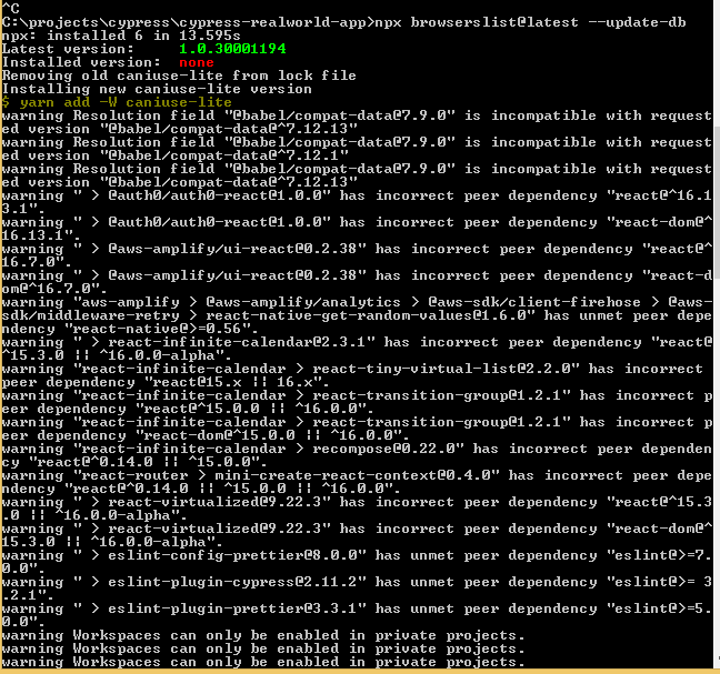 Error Upon Launching With Command Yarn Dev · Issue 811 · Cypress Io Cypress Realworld App · Github