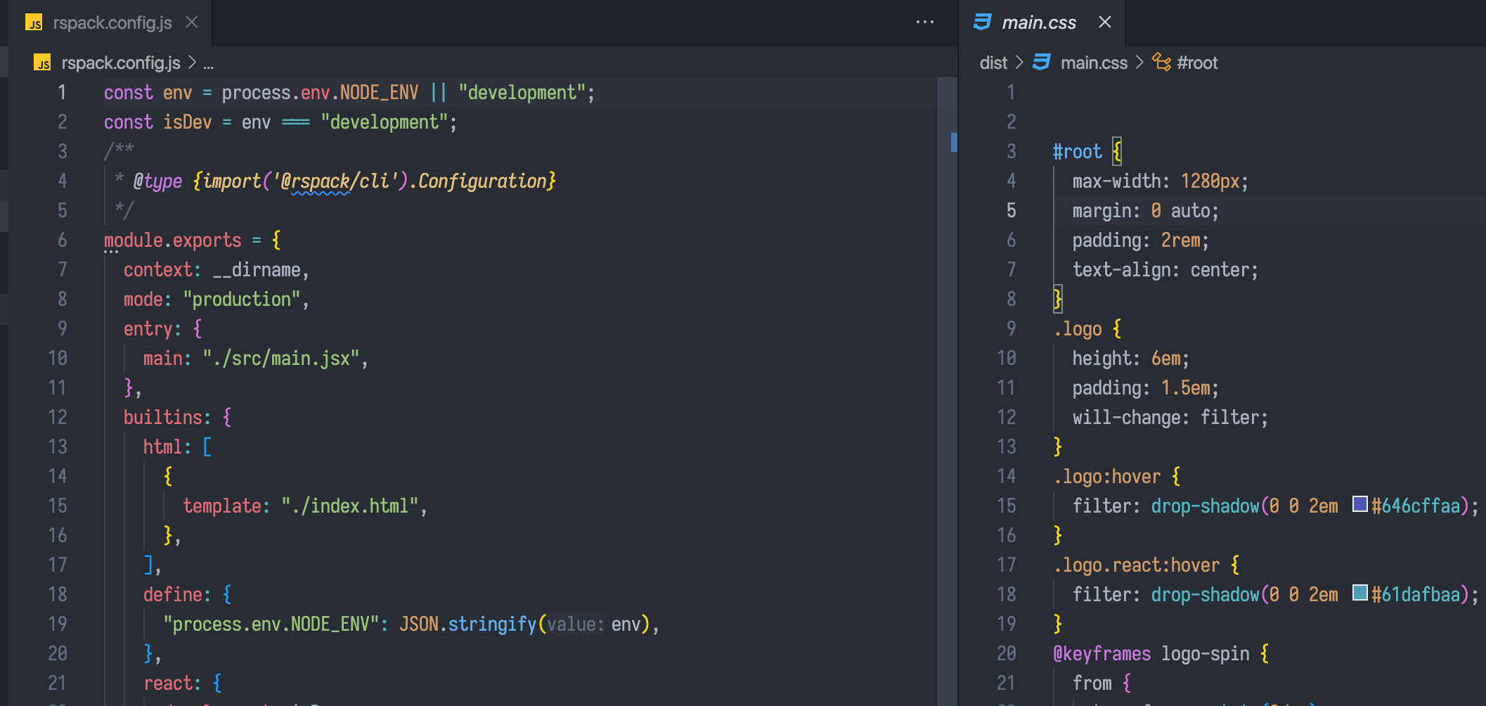 css is not minimized when I set mode to 'production' · Issue #1201 · web-infra-dev/rspack · GitHub