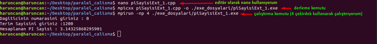 GitHub - haruncanatali/PI-Sayisi-Paralel-Hesaplama-Yontemleri: Bu projede PI sayısı MPI ...