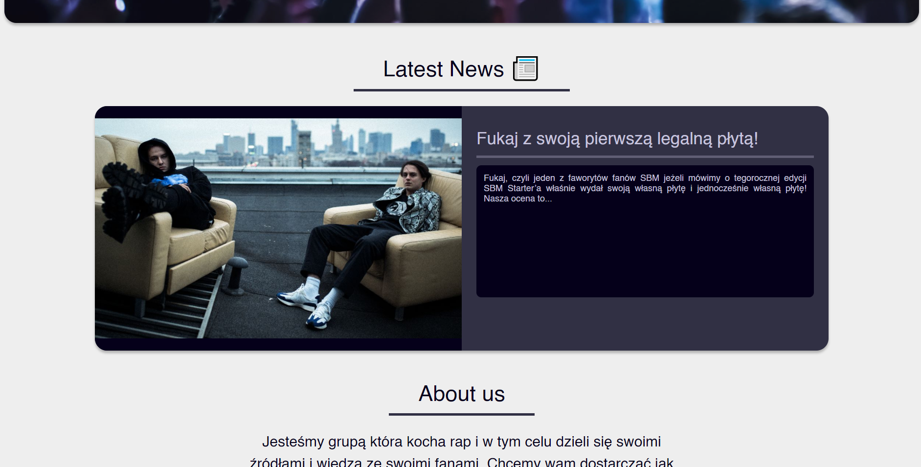 GitHub - JakubLog/site-raport: Blog about polish RAP. 🧑‍🎤