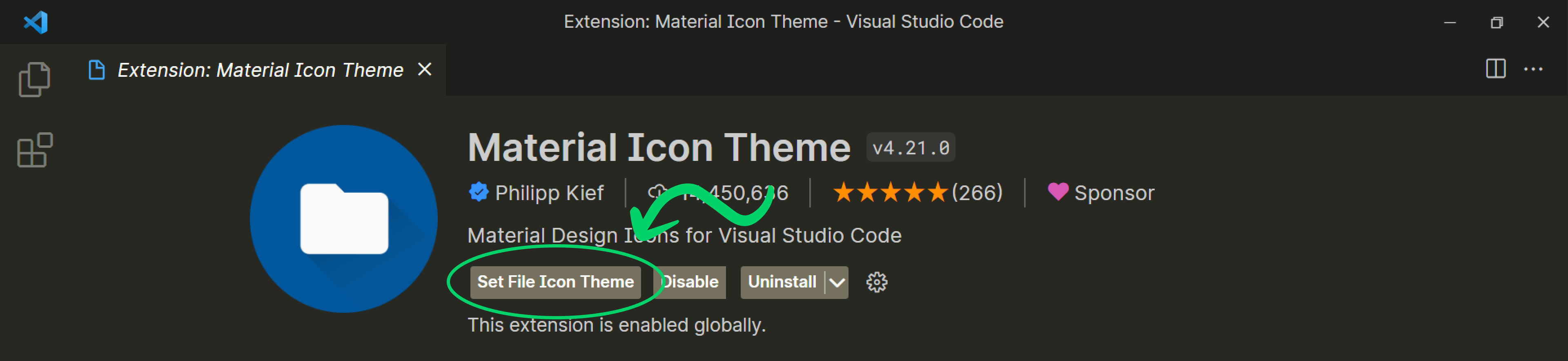 Extension Disable button does not have border radius on the right side ...