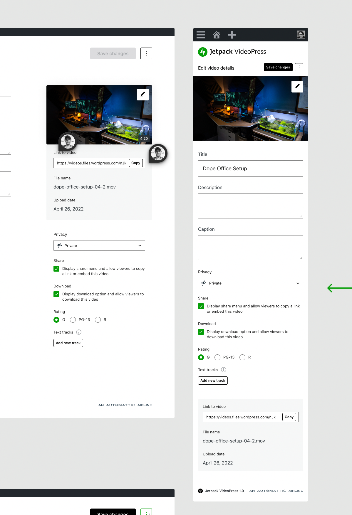 VideoPress: Split the VideoDetailsCard in two components · Issue #25815 · Automattic/jetpack ...