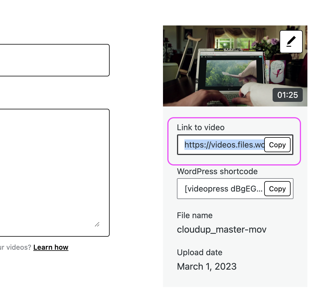 VideoPress: fix link to video in the video details page · Issue #29239 · Automattic/jetpack · GitHub
