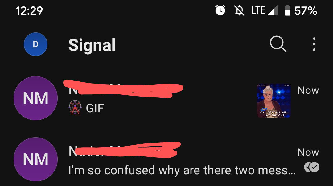 Bugs with single contact / opening group message with a single contact ...