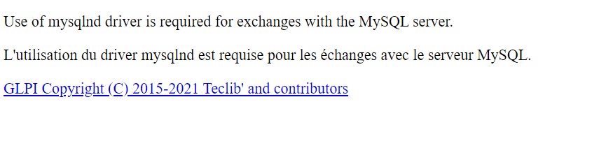 GLPI 9.4.5 - 9.5.5 upgrading results error mysqlnd driver required · Issue #9167 · glpi-project ...