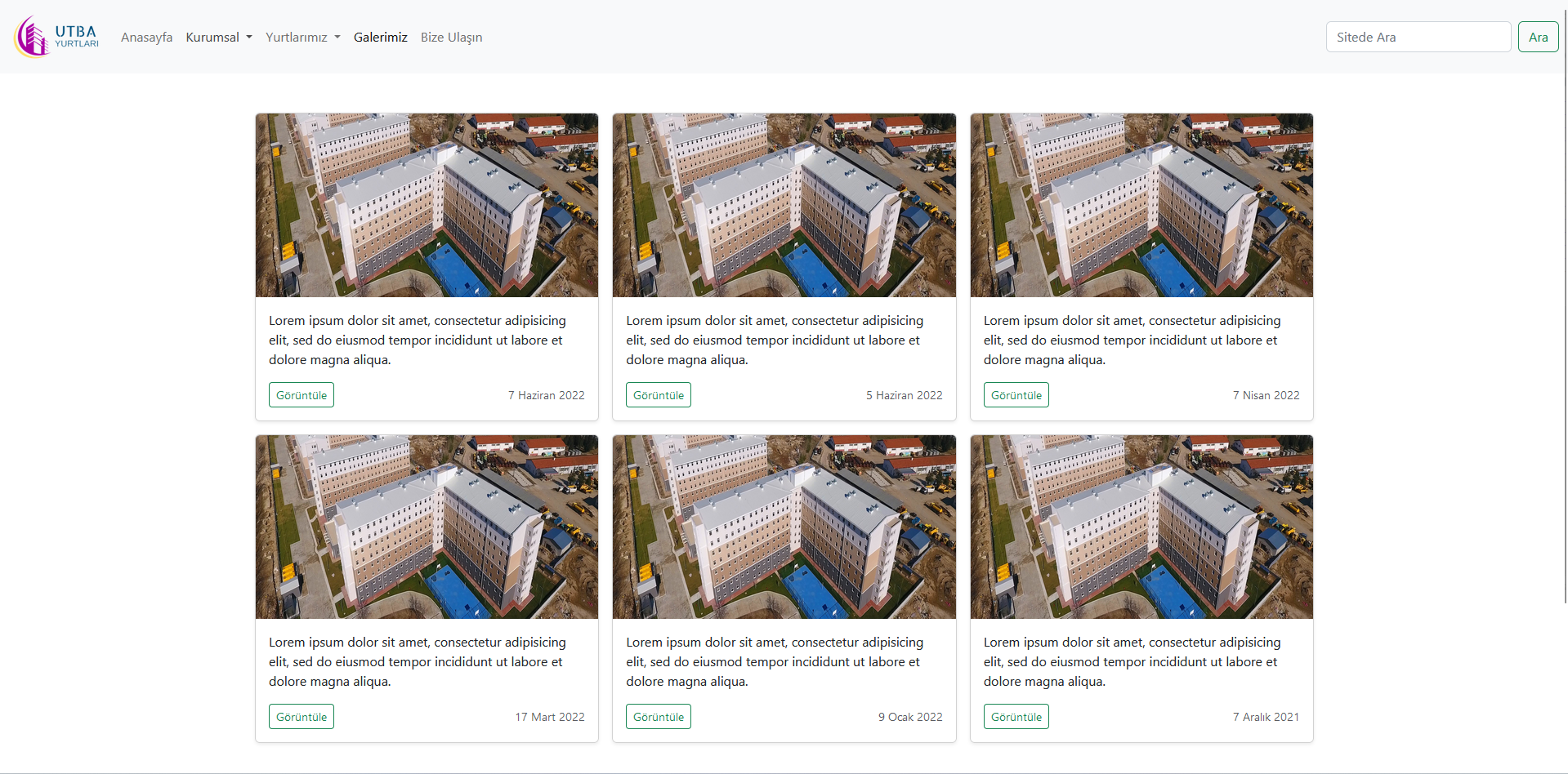 GitHub - mutkukucuk/UtbaYurtlari-Boostrap5Template