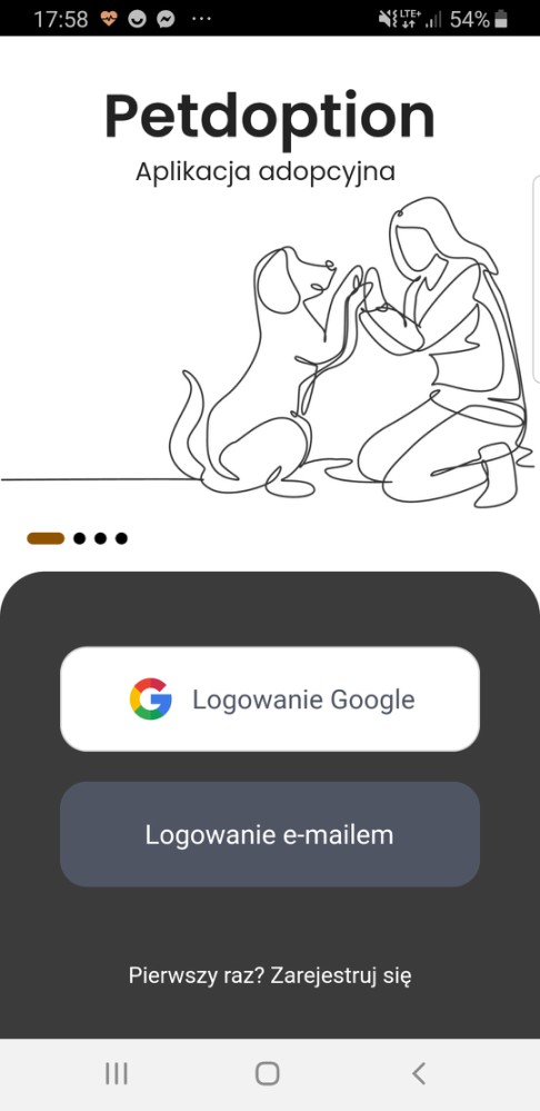 GitHub - bartekwk2/Petinder: Aplikacja adopcyjna
