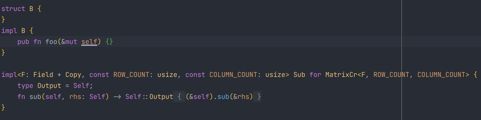 Theme sometimes doesn't recognize Rust keywords, sometimes does recognize the same keyword ...