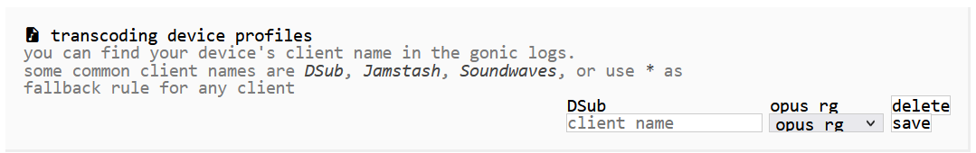 Allow Flexible transcode · Issue #241 · sentriz/gonic · GitHub