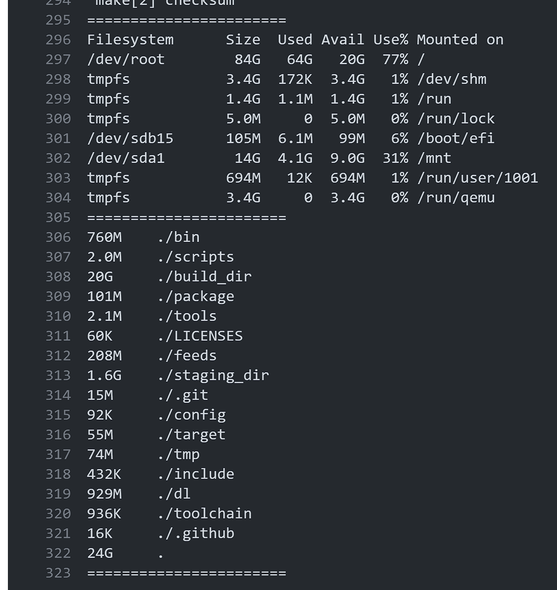 在线编译空间不够导致失败，之前可正常编译 · Issue #11480 · coolsnowwolf/lede · GitHub