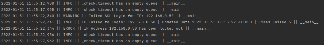 GitHub - BrandonIW/SSH_Failed_Auth_Monitor: Python 3.9 Program that monitors /var/log/auth.log ...