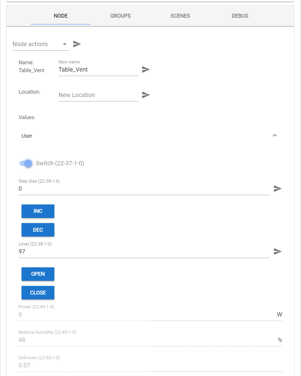 [bug] Can't send stop message to Fibaro Roller Shutter · Issue #123 · OpenZWave/Zwave2Mqtt · GitHub