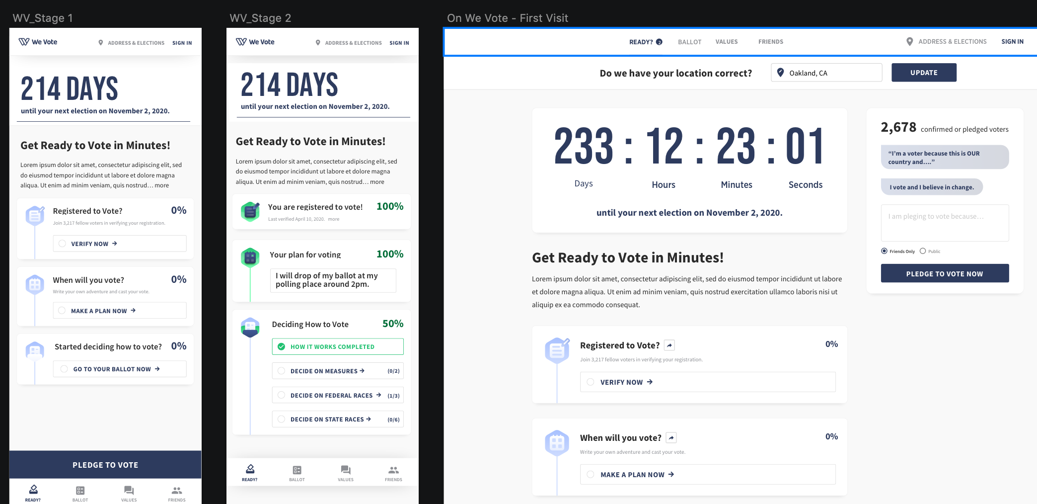 "Pledge to Vote" on "Ready?" Page · Issue #2921 · wevote/WebApp · GitHub