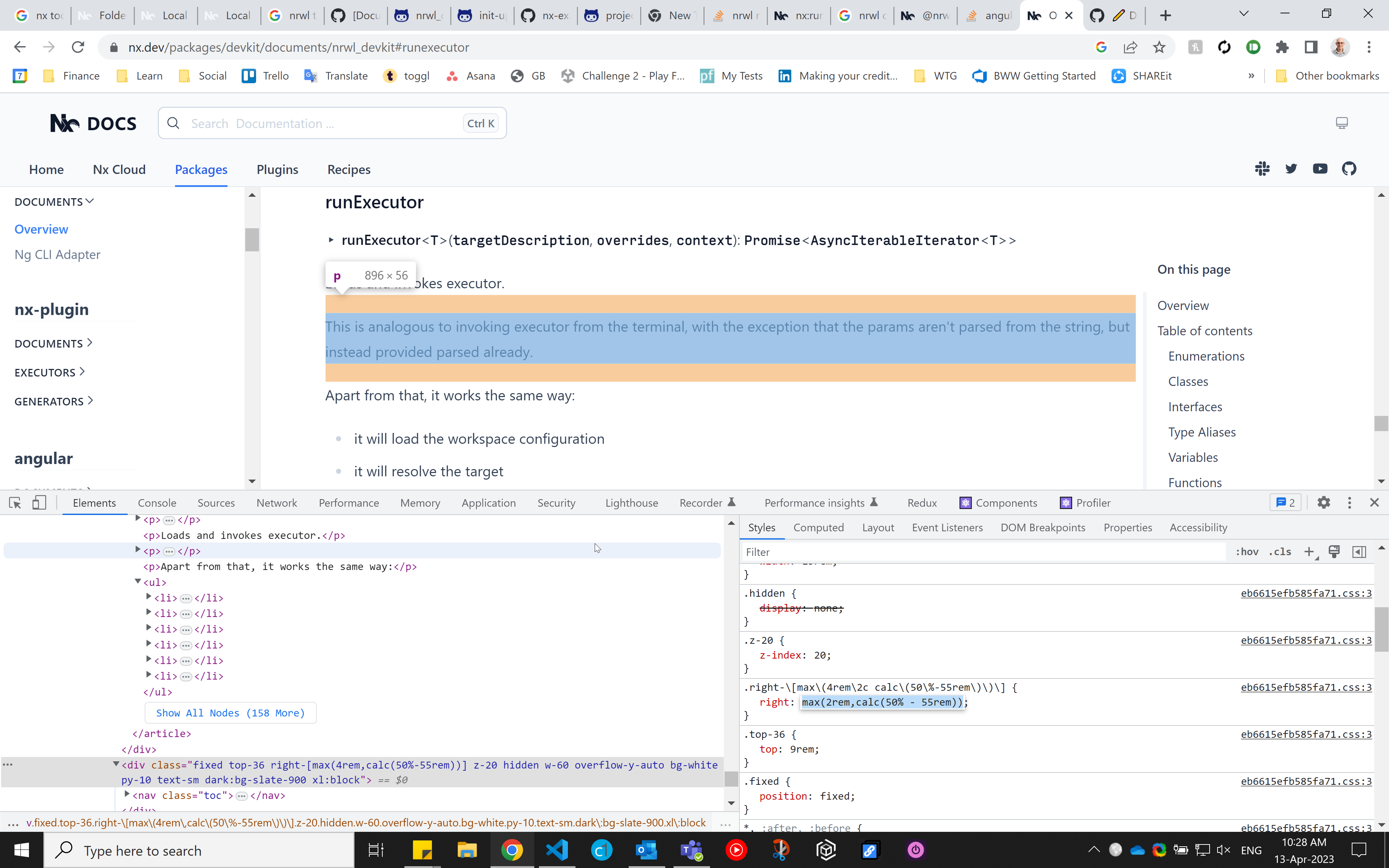 Website TOC covers content · Issue #16279 · nrwl/nx · GitHub