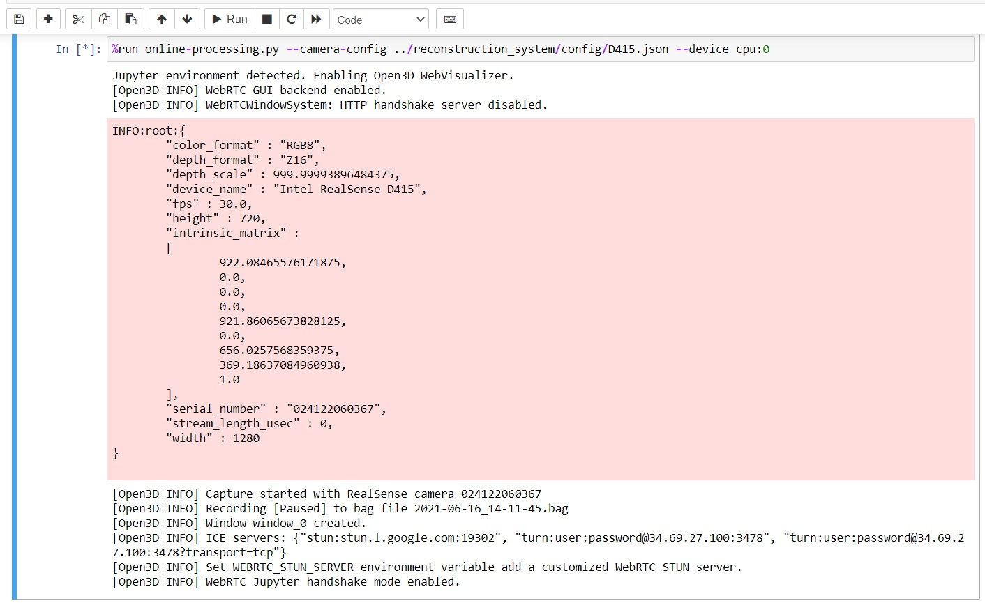 Problem with running online-processing.py on Jupyter Environment. · Issue #3592 · isl-org/Open3D ...