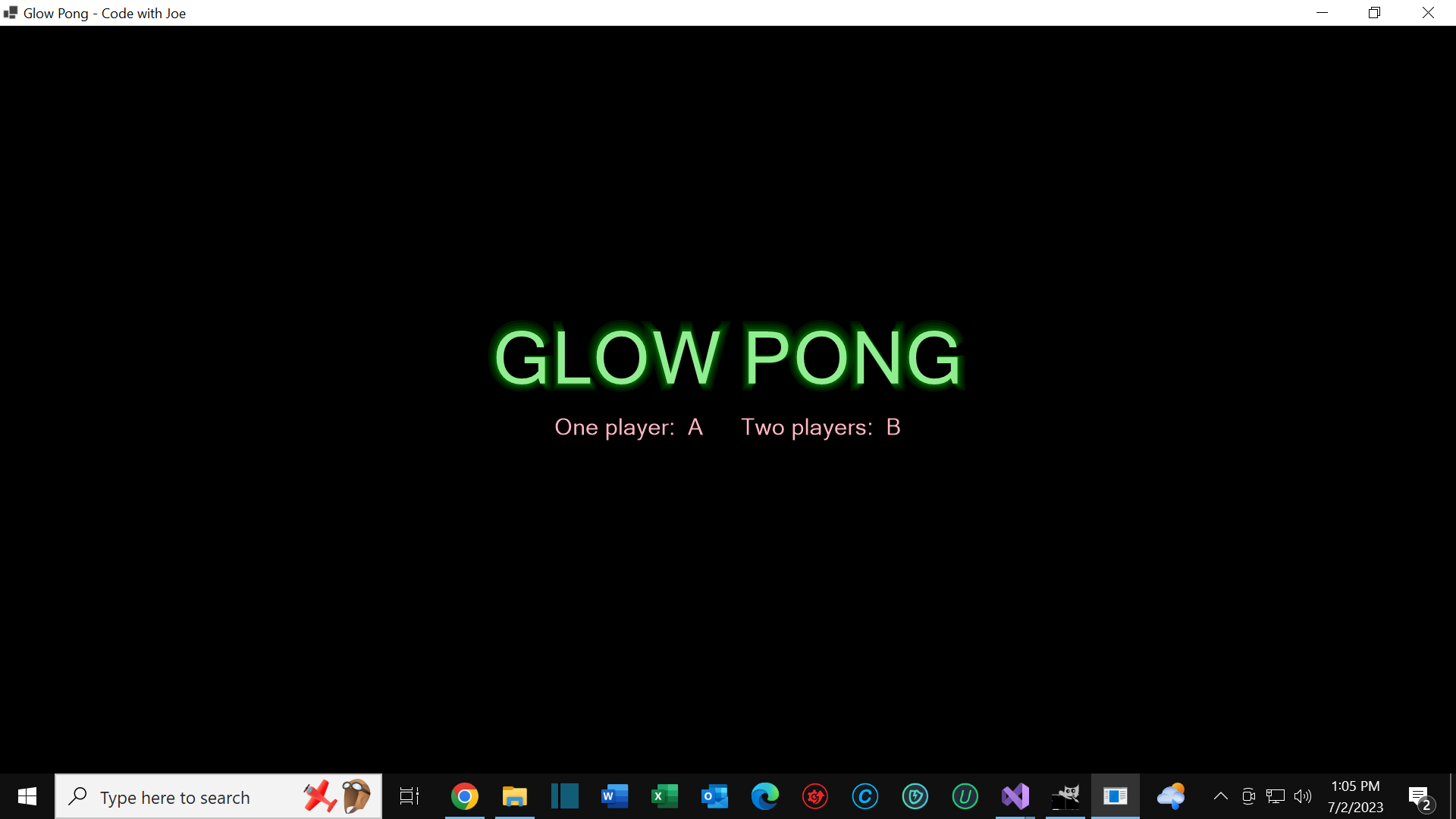 GitHub - JoeLumbley/Glow-Pong: Ping pong with a glow effect.