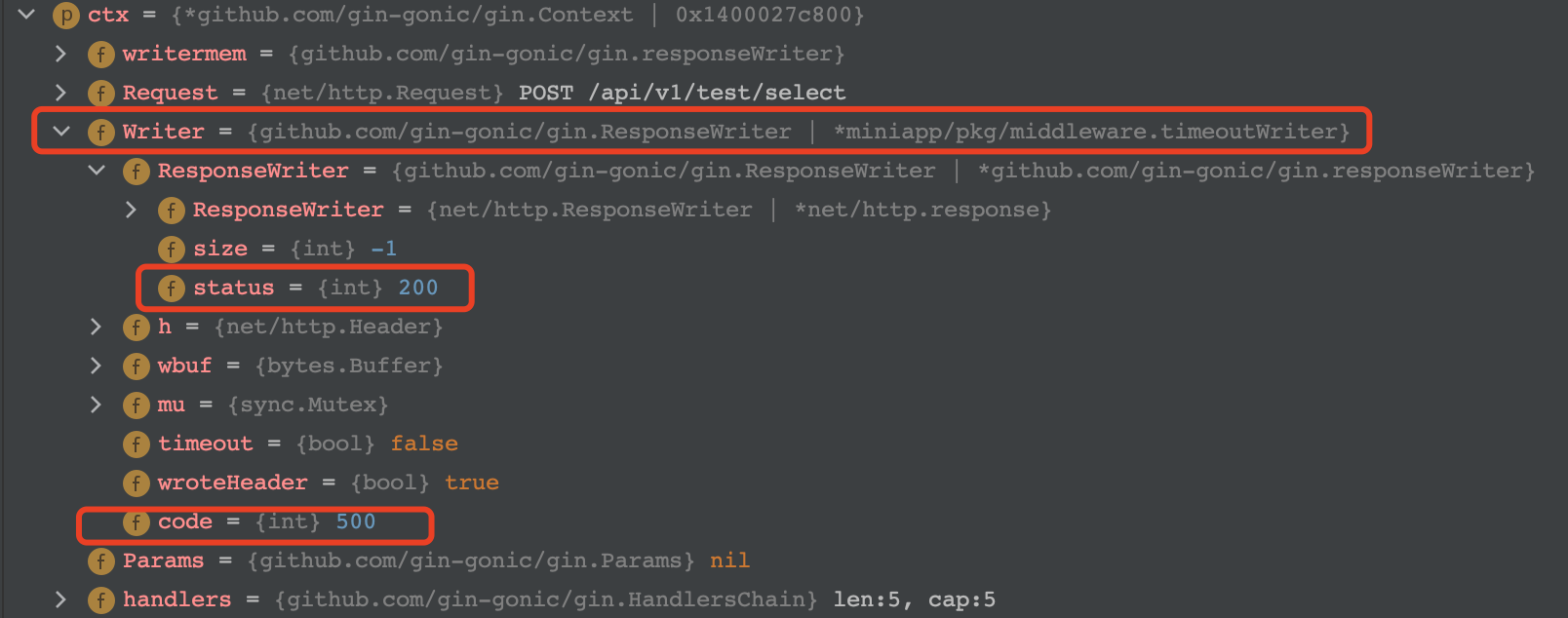 after call `ctx.Json(500, xxx)`，`ctx.Writer.Status()` return 200, is it bug? · Issue #3193 · gin ...