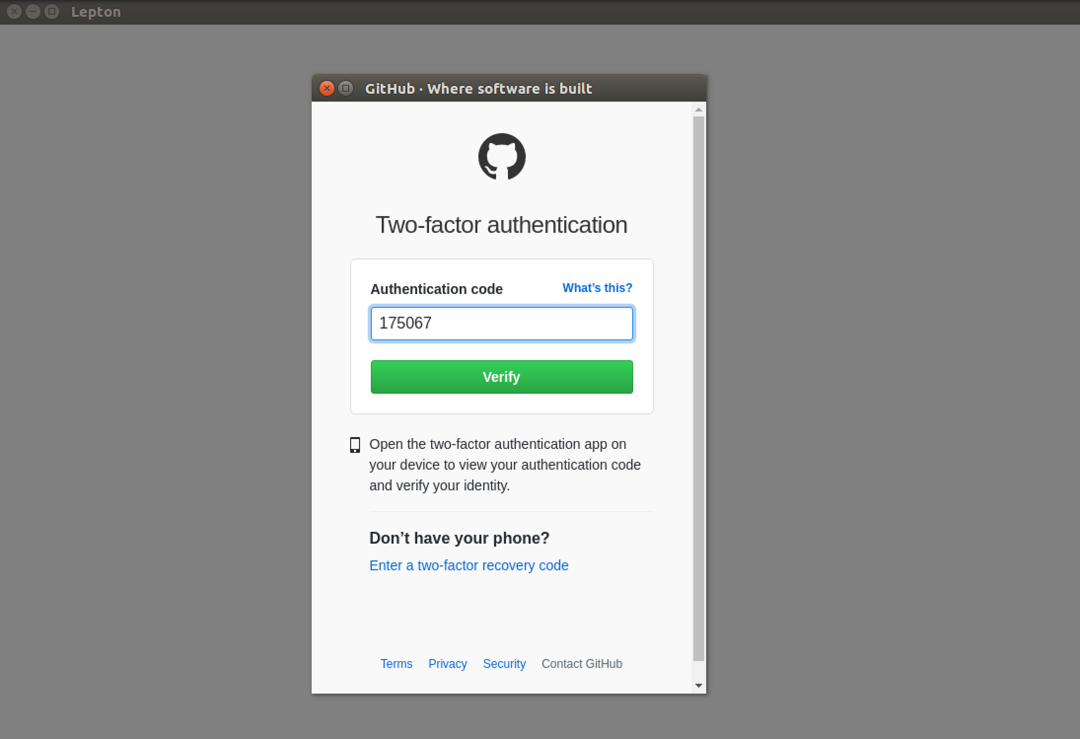 404 on 2 Factor Authentication callback · Issue #282 · hackjutsu/Lepton · GitHub