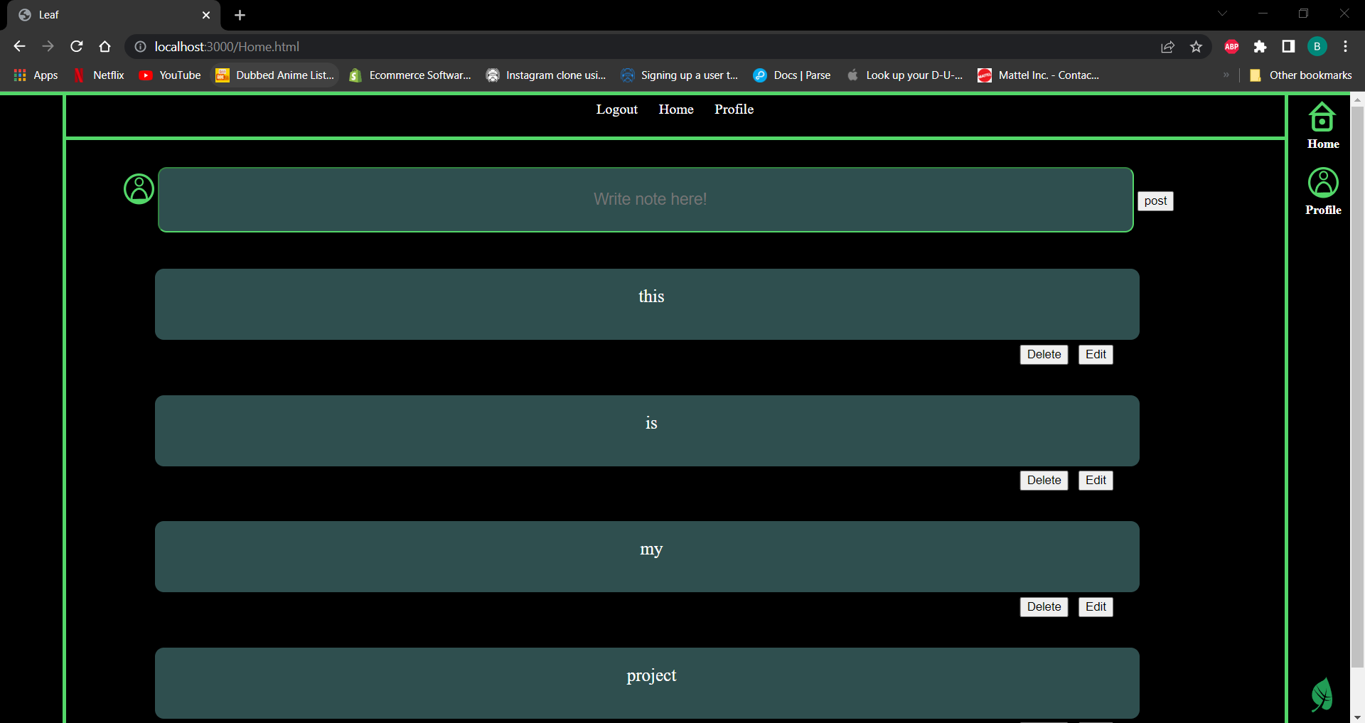 Github Brettnguyen Leafnotesapp