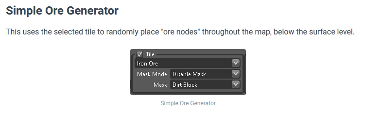 Simple Ore Generator dosent work as documentation describes it · Issue #1807 · TEdit/Terraria ...