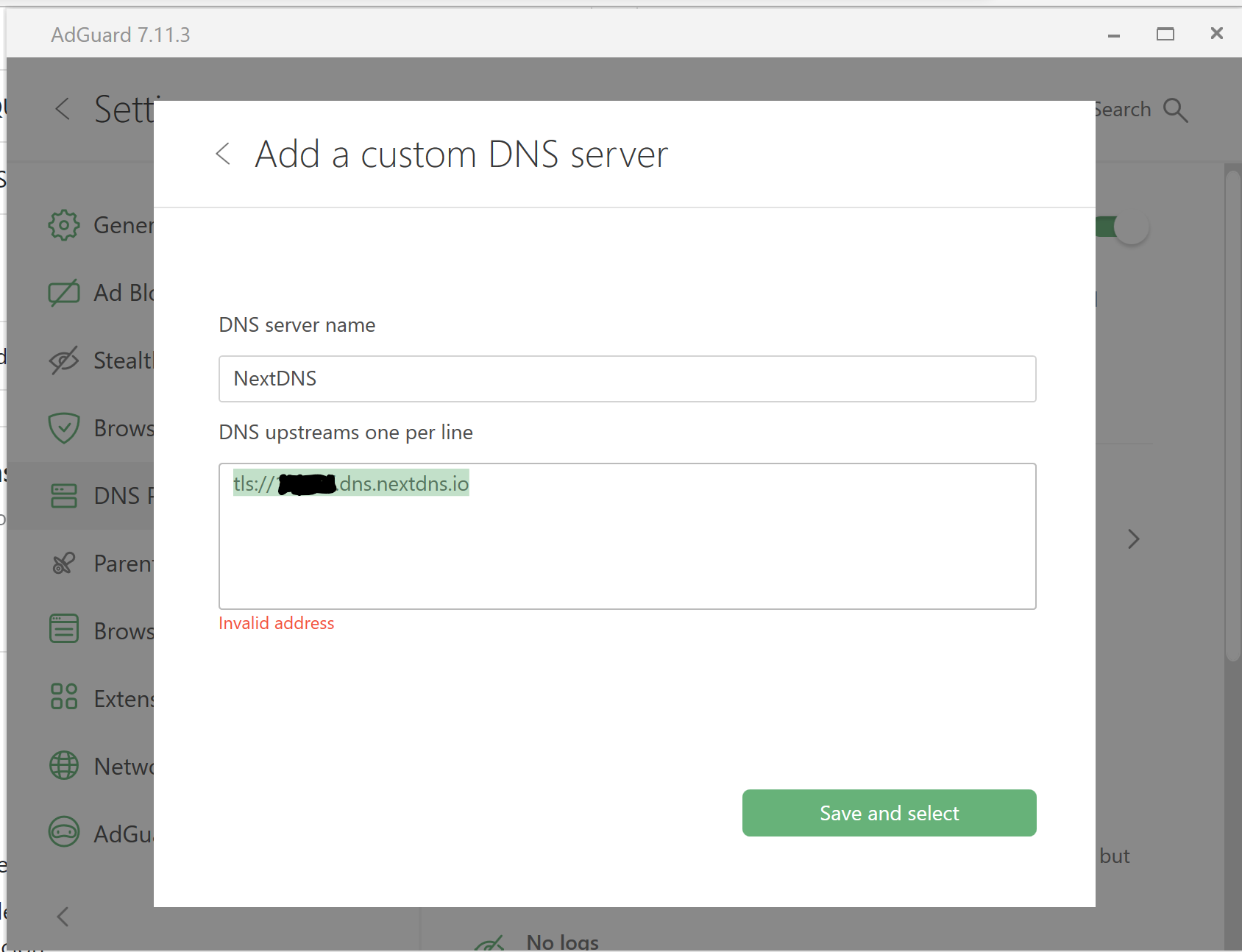 Unable To Add Any Secure Dns Server · Issue 4476 · Adguardteamadguardforwindows · Github 
