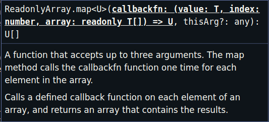 Spelling issue of the .map() hint tooltip · Issue #42930 · microsoft ...