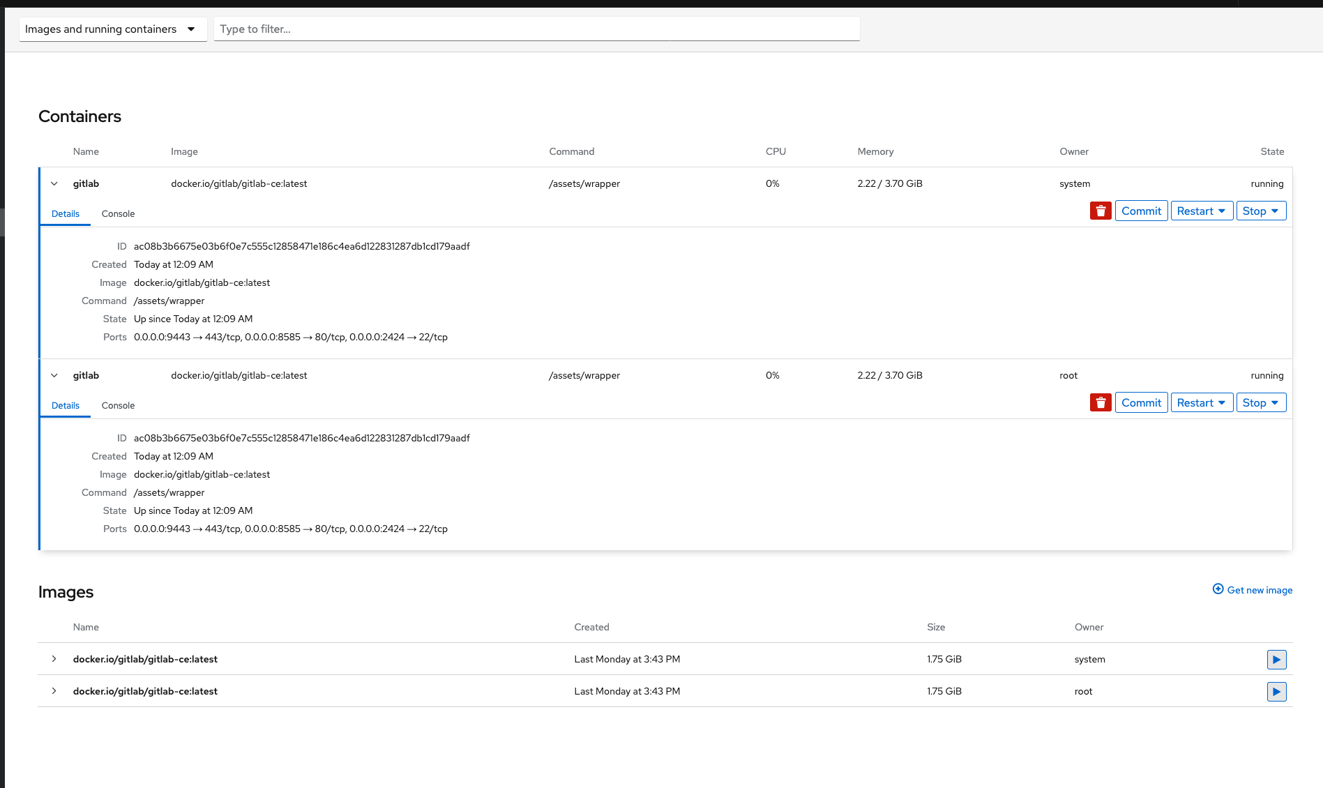 Duplicate Containers Showing In The Ui · Issue 261 · Cockpit Projectcockpit Podman · Github