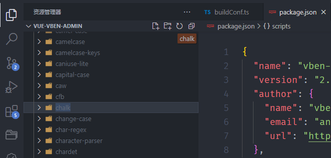 使用pnpm初始化的项目chalk这个包在编辑器中索引不到 · Issue #1386 · vbenjs/vue-vben-admin · GitHub