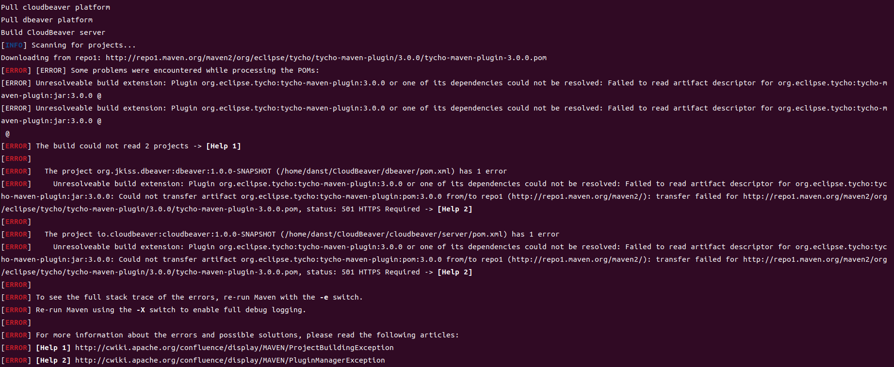 can not build cloudbeaver · Issue #1301 · dbeaver/cloudbeaver · GitHub